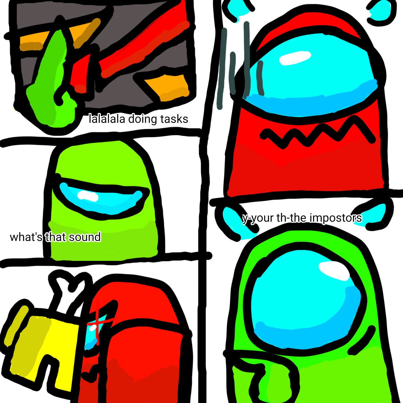 among us comic dub - ibisPaint