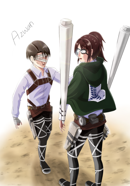 Fanart Levi and Hange - ibisPaint