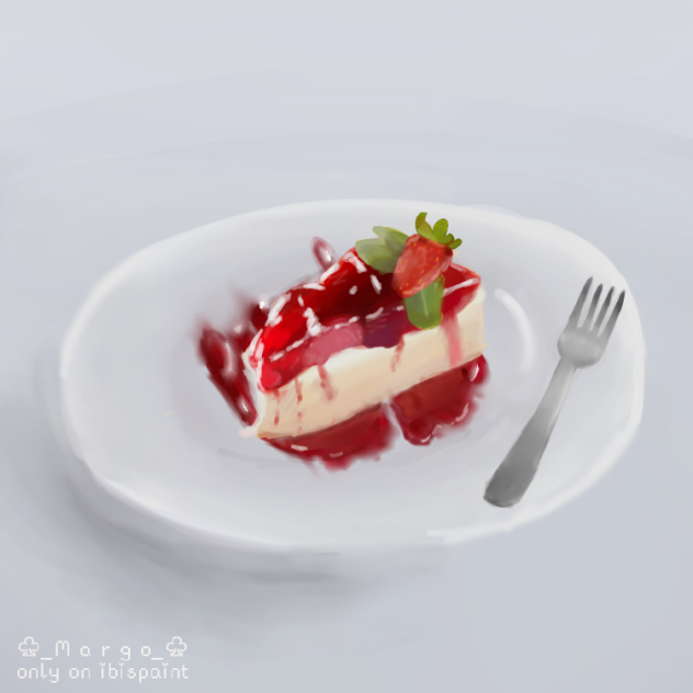 strawberry cake - ibisPaint