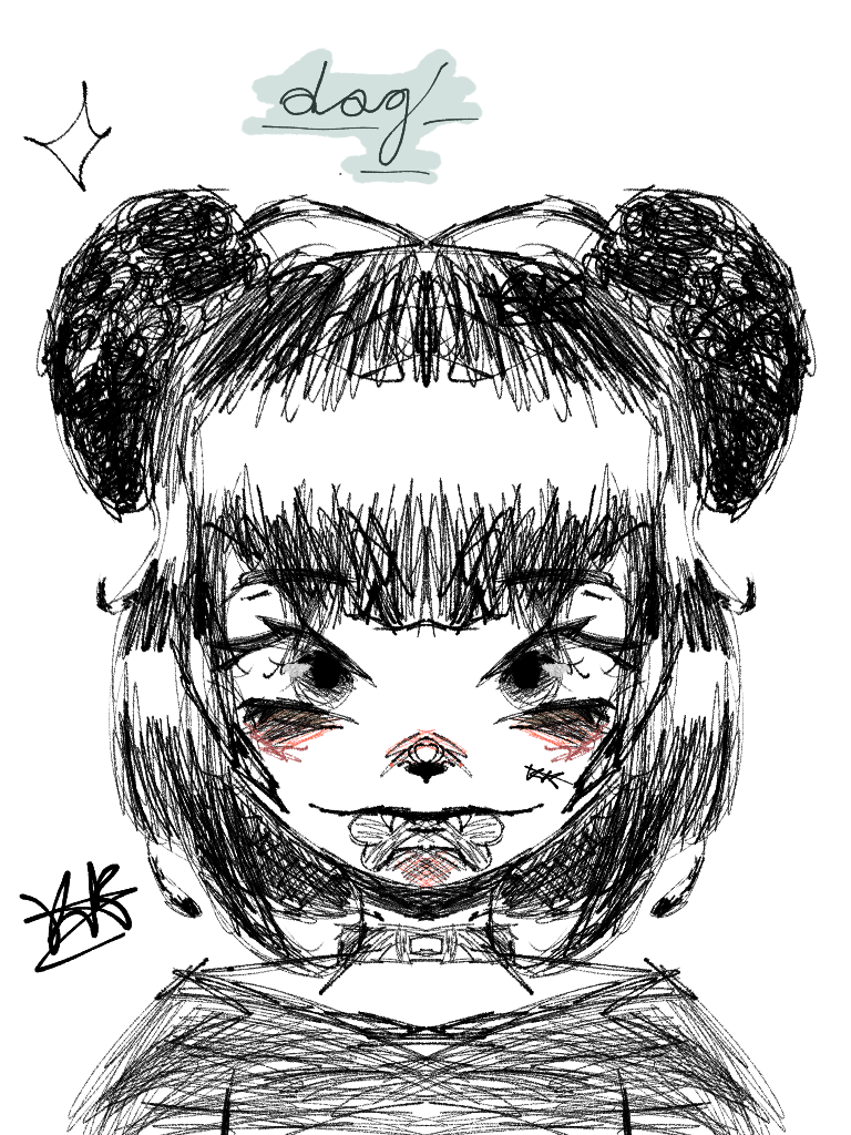 Dog girl - ibisPaint