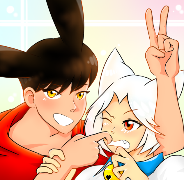 White Wolf Black Hare - ibisPaint