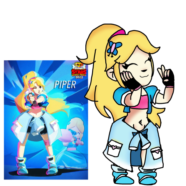 world winner piper skin ideia 💛 - ibisPaint