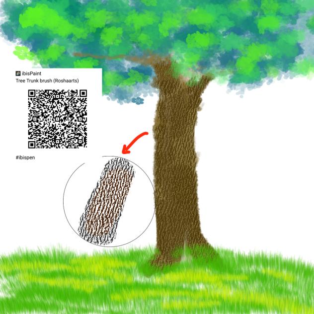 Tree Trunk brush (Roshaarts) #ibispaintx - ibisPaint