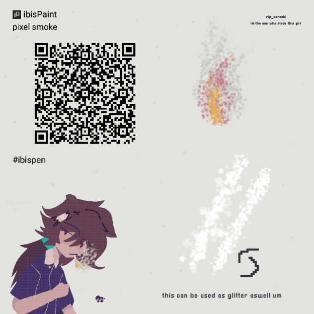 pixel smoke brush - ibisPaint