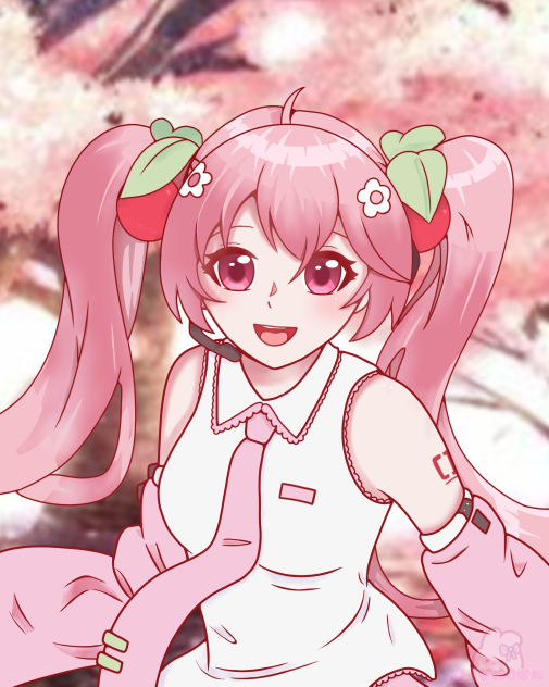 Pink Miku (Miku Day) - ibisPaint