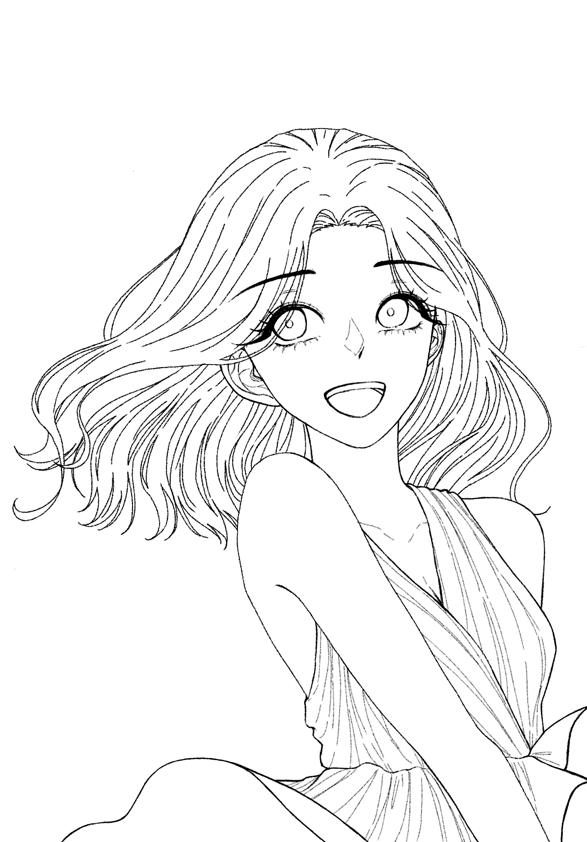 Color the girl - ibisPaint