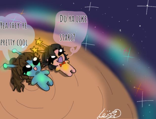 Me n pookie as aliens - ibisPaint