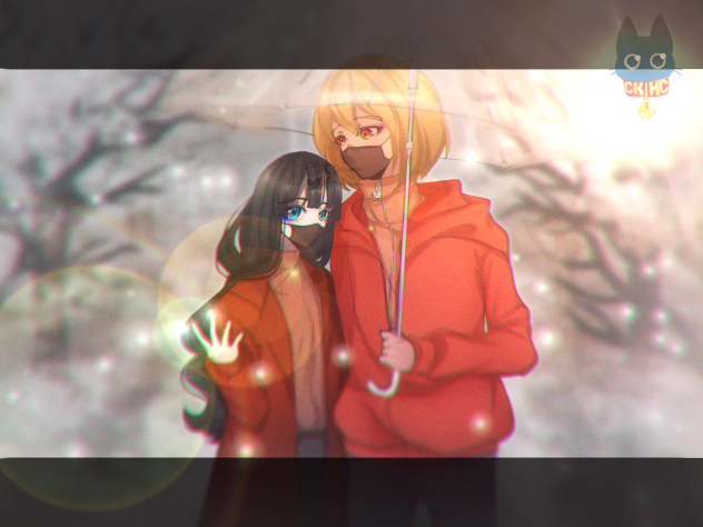 Kit & Migeru's Winter walk - ibisPaint