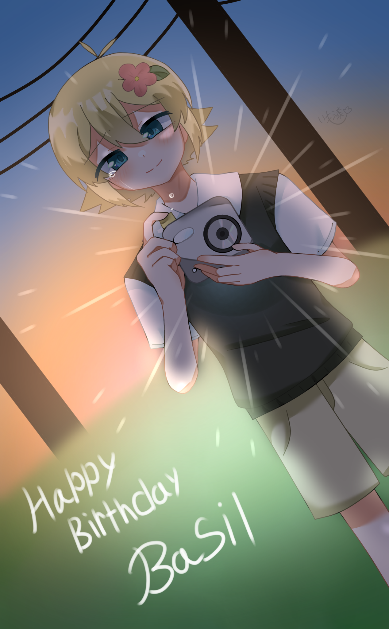 happy birthday Basil - ibisPaint