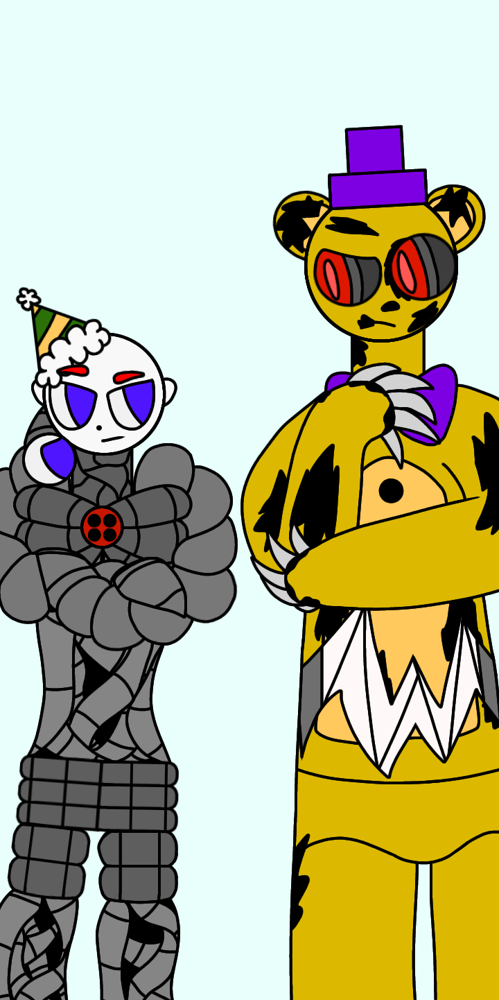 Ennard and Nightmare Fredbear - ibisPaint