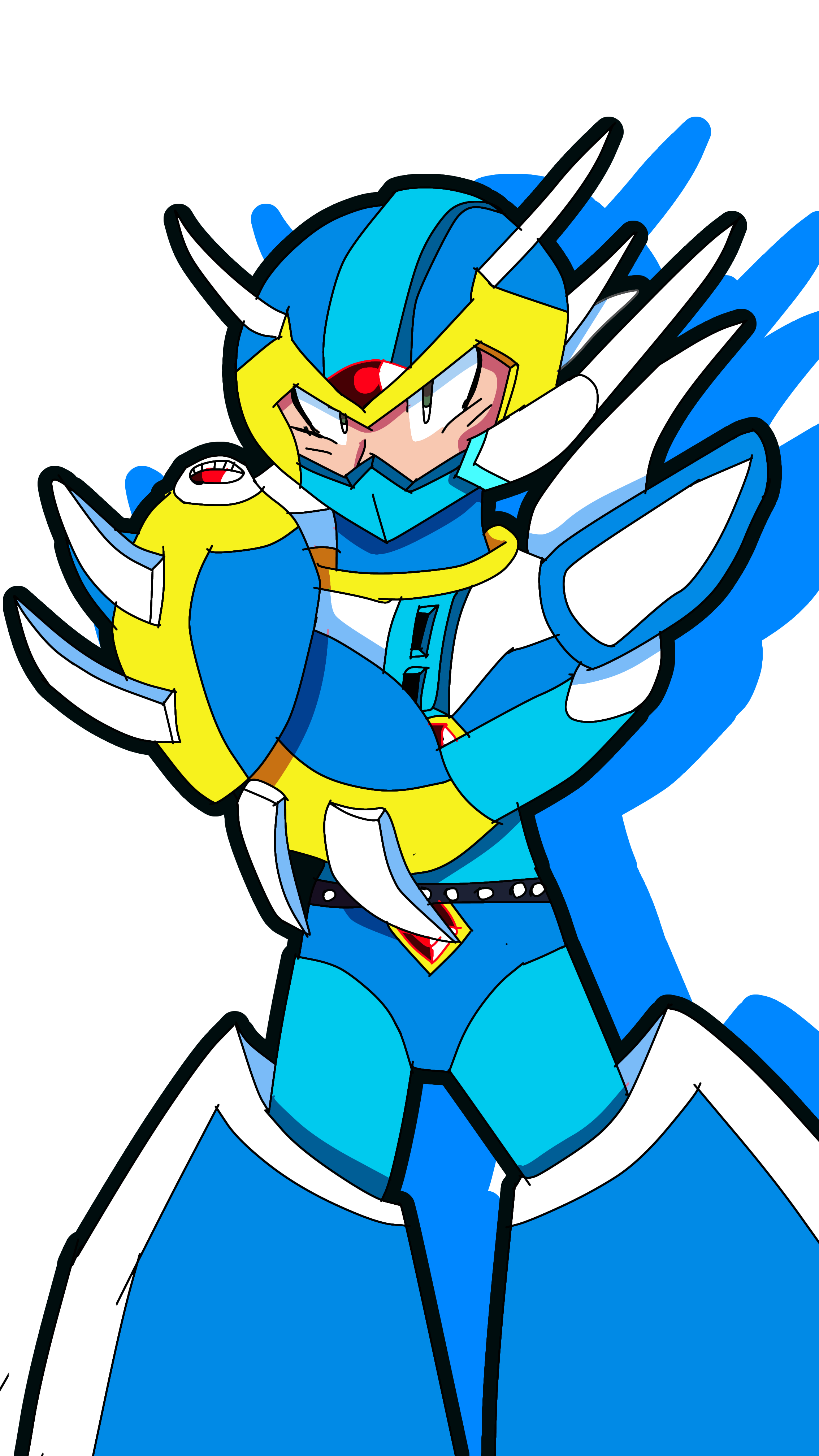Blue dragoon armor x - ibisPaint
