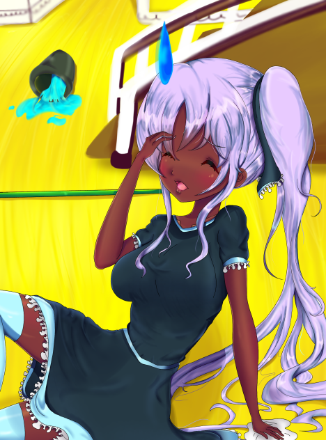 Lazy maiden - ibisPaint