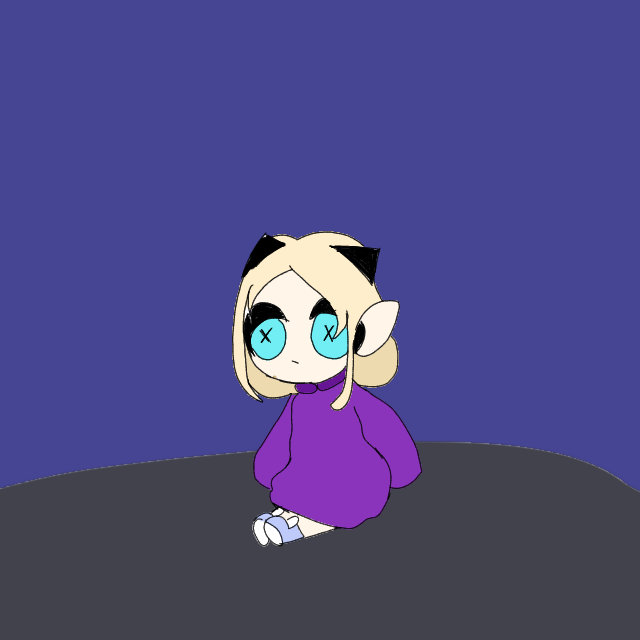 Just Luna waiting - ibisPaint