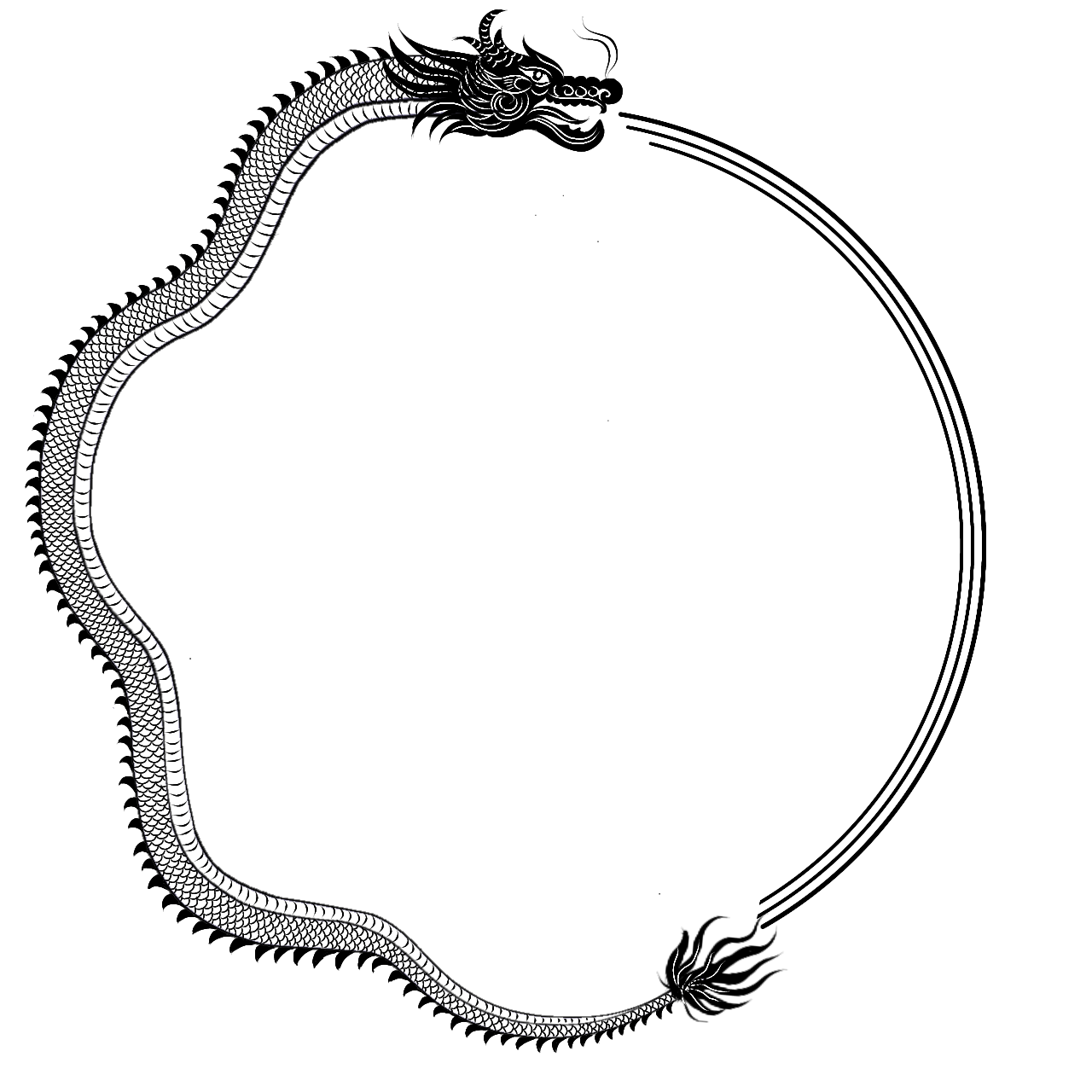 dragon circle - ibisPaint