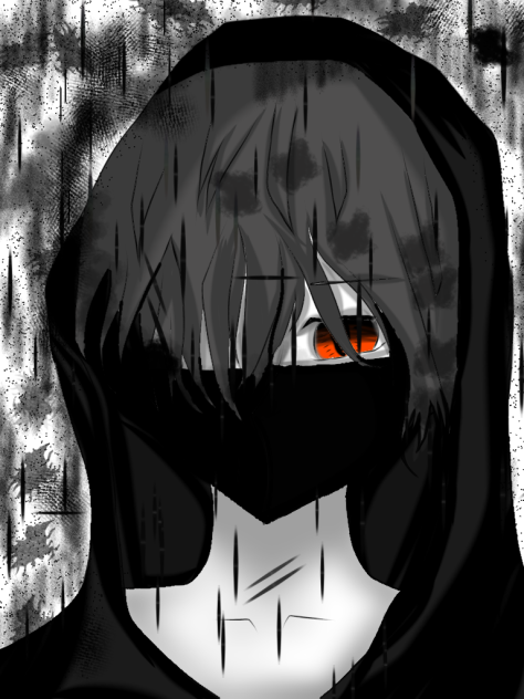 Black. Sad Boy. - ibisPaint