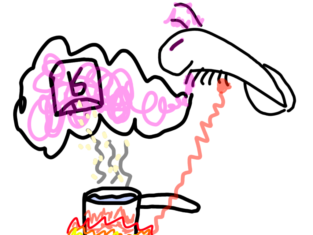 how the shrimp fried the rice - ibisPaint