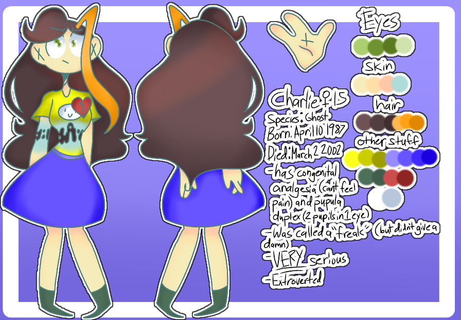Charlie -OC ref sheet- - ibisPaint