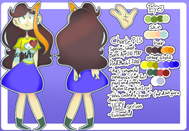 Charlie -OC ref sheet- - ibisPaint