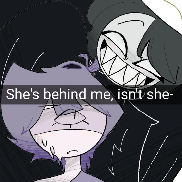 She's behind me, isn't she- - ibisPaint