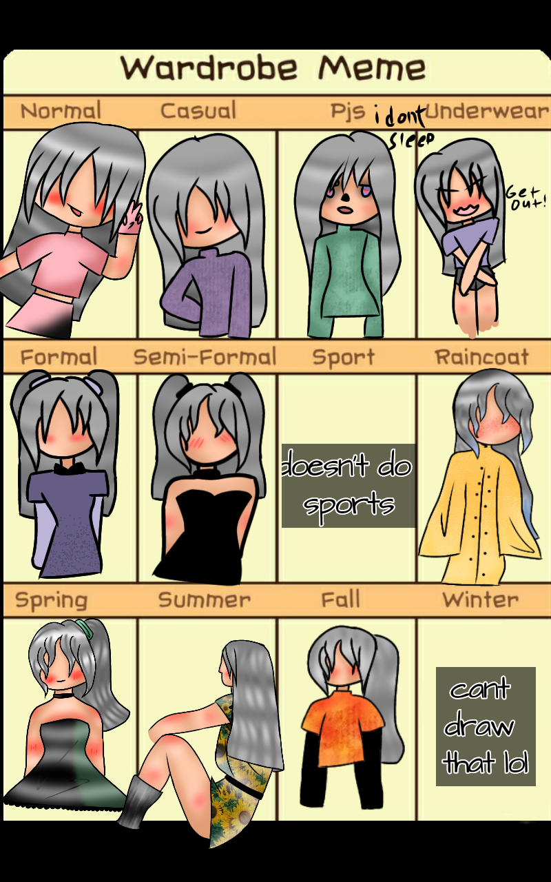 Wardrobe meme - ibisPaint