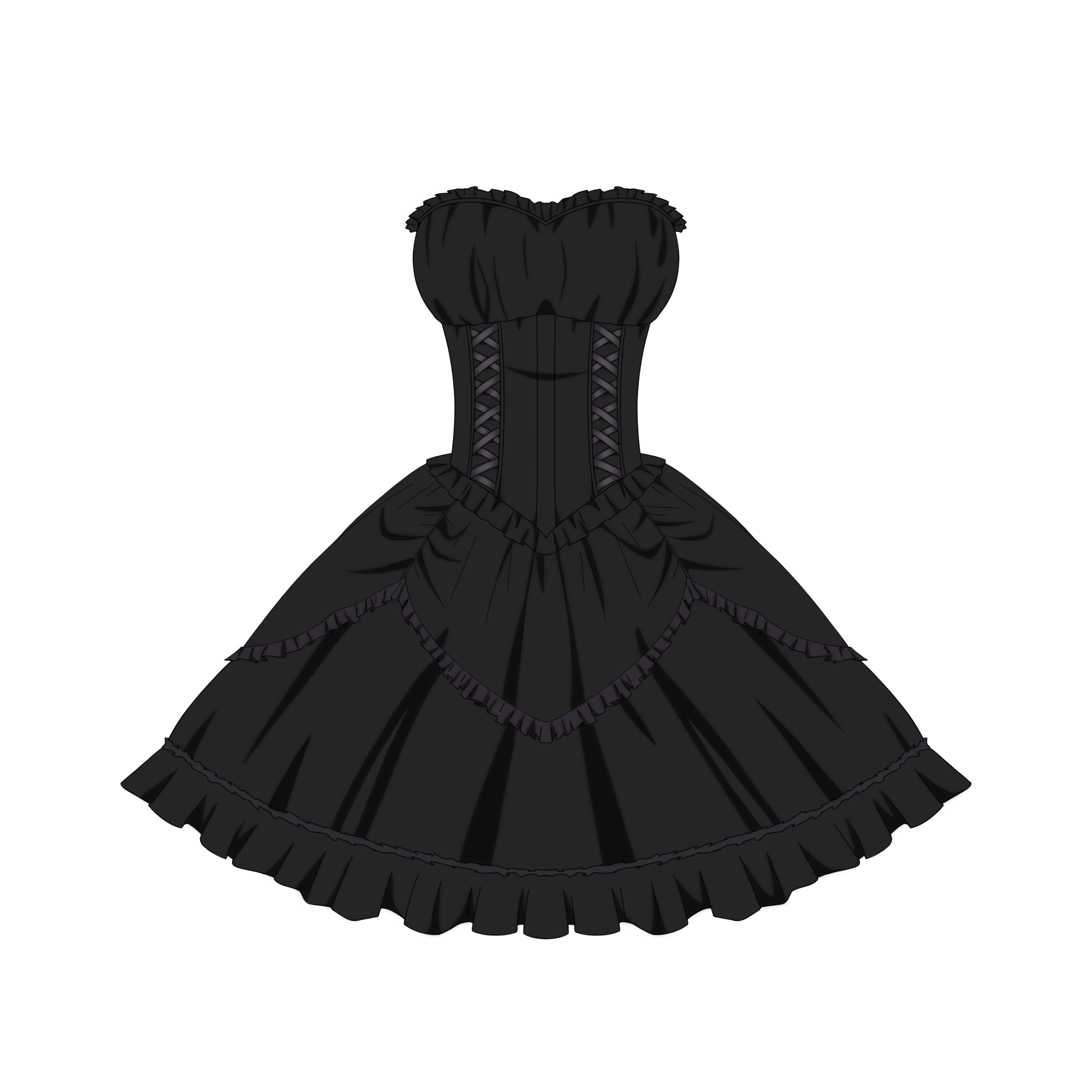 goth dress - ibisPaint