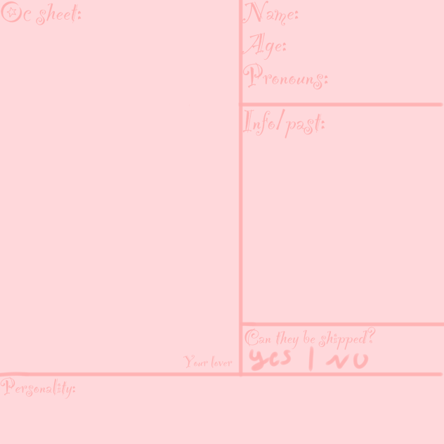 Your lover oc sheet - ibisPaint