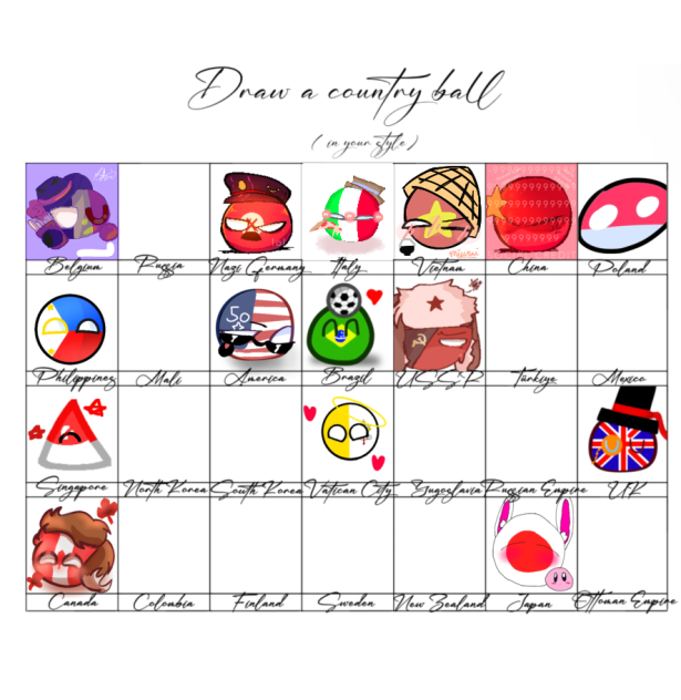 Draw a CountryHuman collab! (remake) - ibisPaint