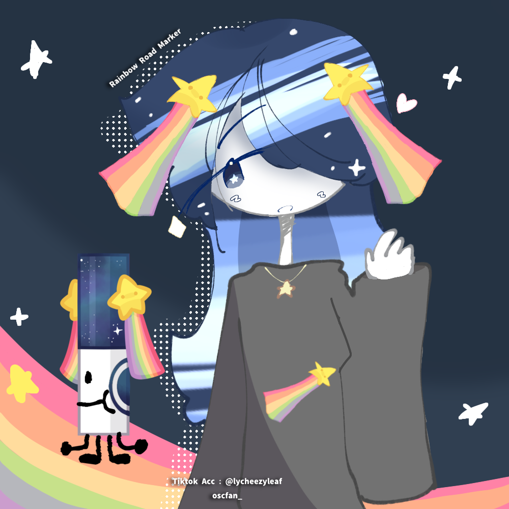 Rainbow Road Marker - ibisPaint