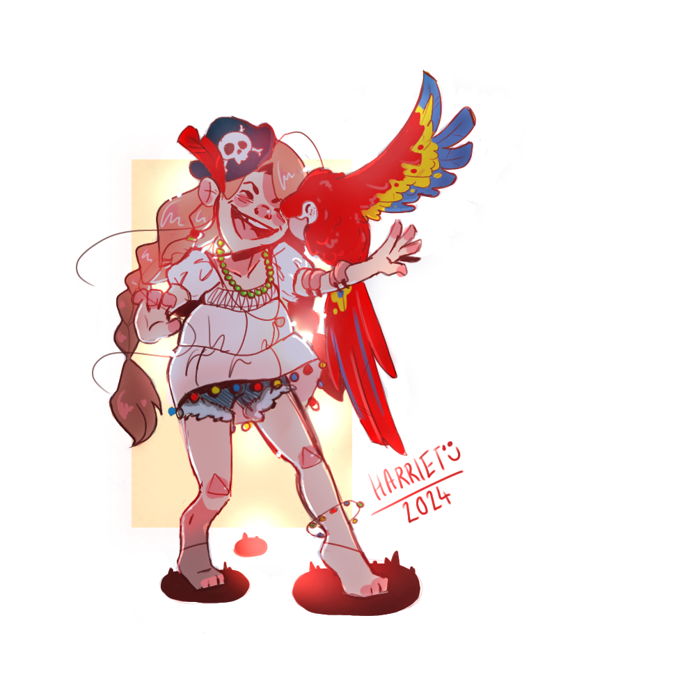 parrot girl - ibisPaint