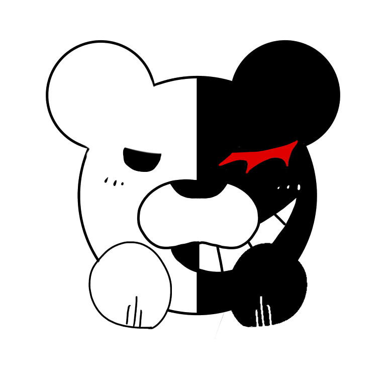 Angry monokuma - ibisPaint