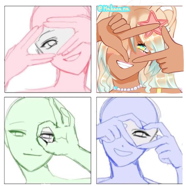 Eye pose collab - ibisPaint