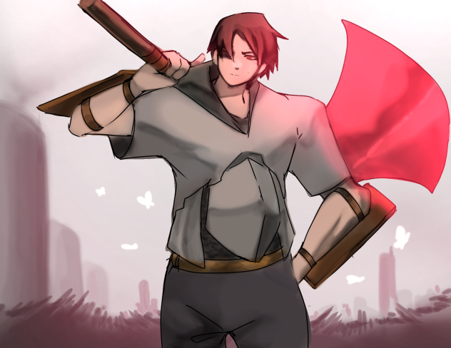 Axe warrior - ibisPaint