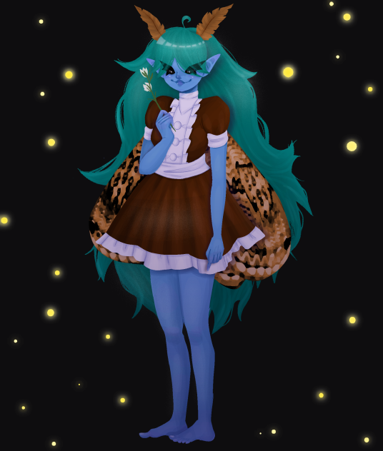moth girl - ibisPaint