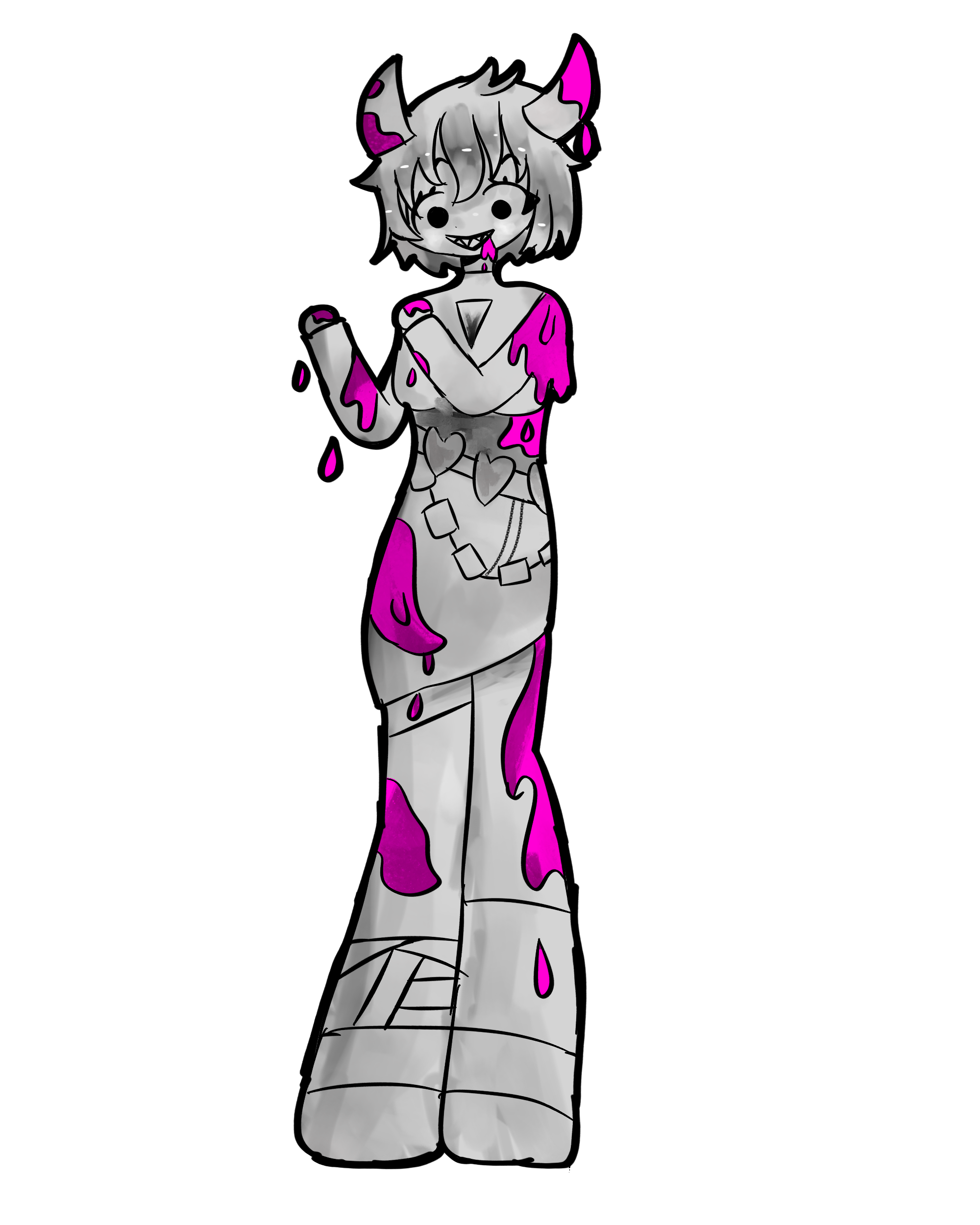 Traditional to digital ! Tw Pink gore ! - ibisPaint