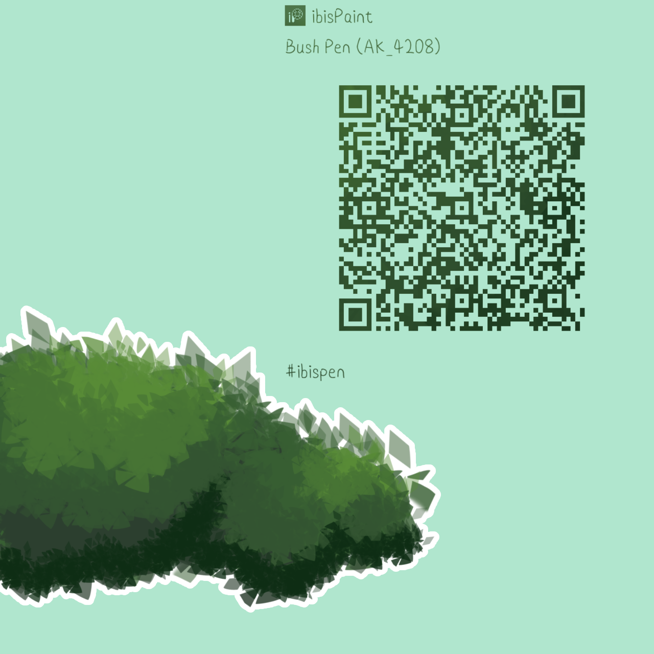 Pen for drawing bushes - ibisPaint