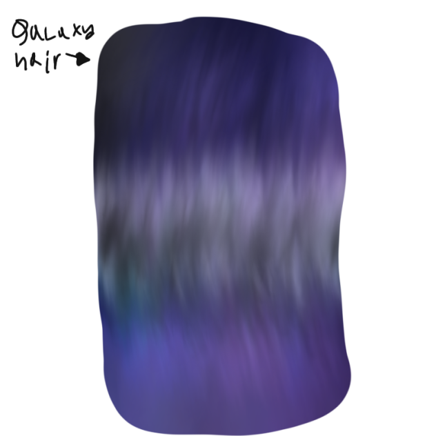 Galaxy hair UwU - ibisPaint