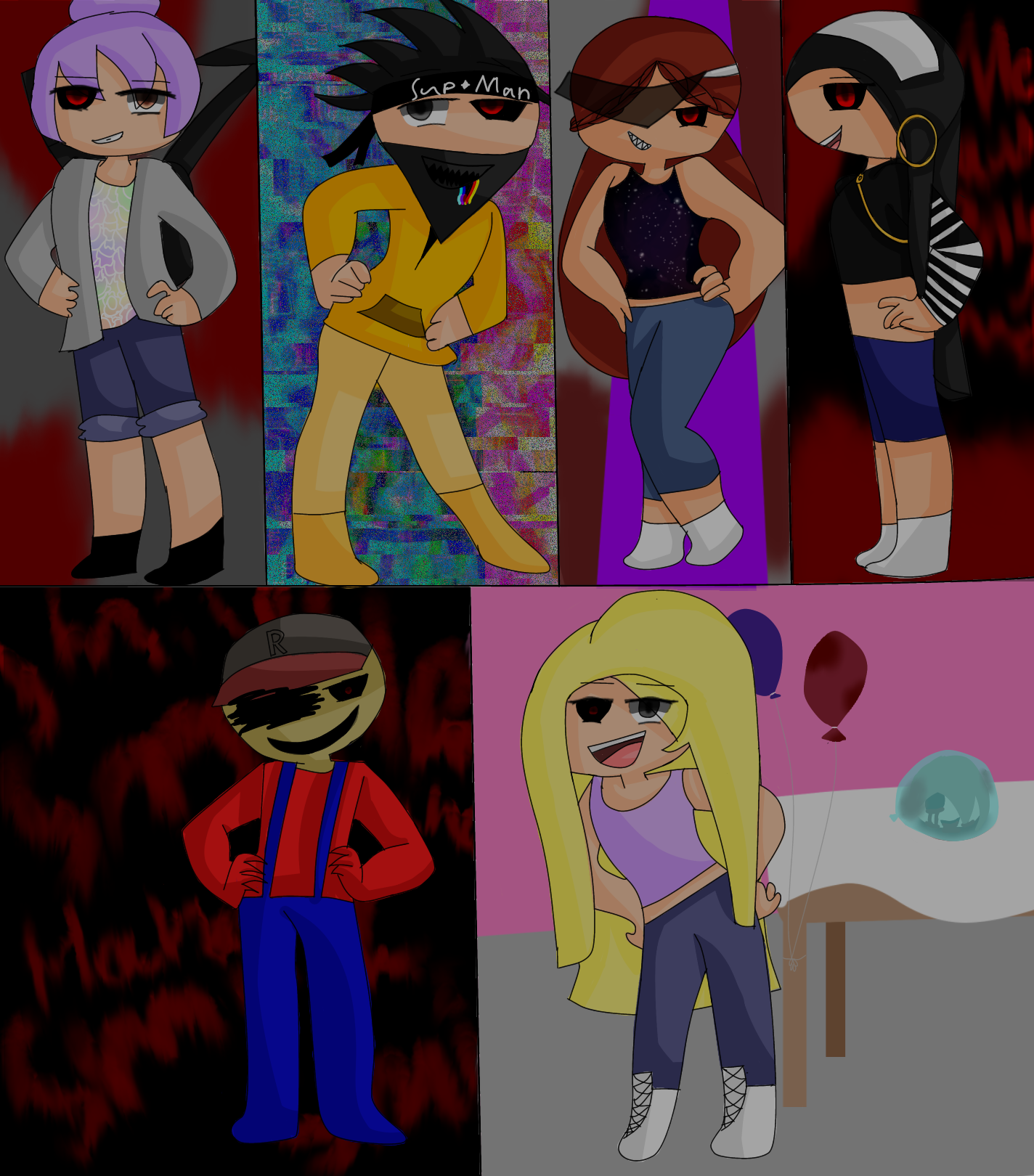 Half Infected players (kinda fan art) - ibisPaint