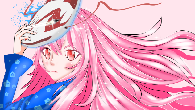 Girl mask - ibisPaint