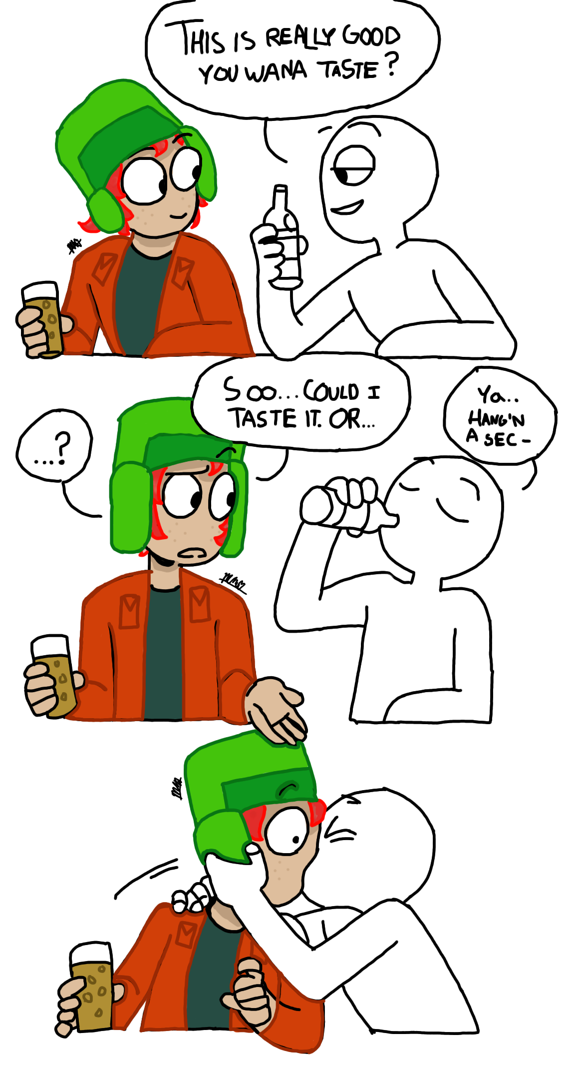 Drunk kiss collab - ibisPaint