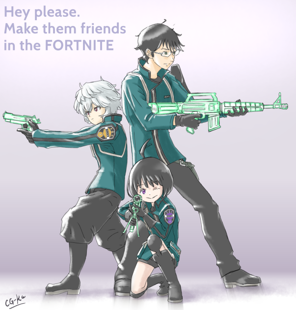 WORLD TRIGGER IN THE FORTNITE - ibisPaint