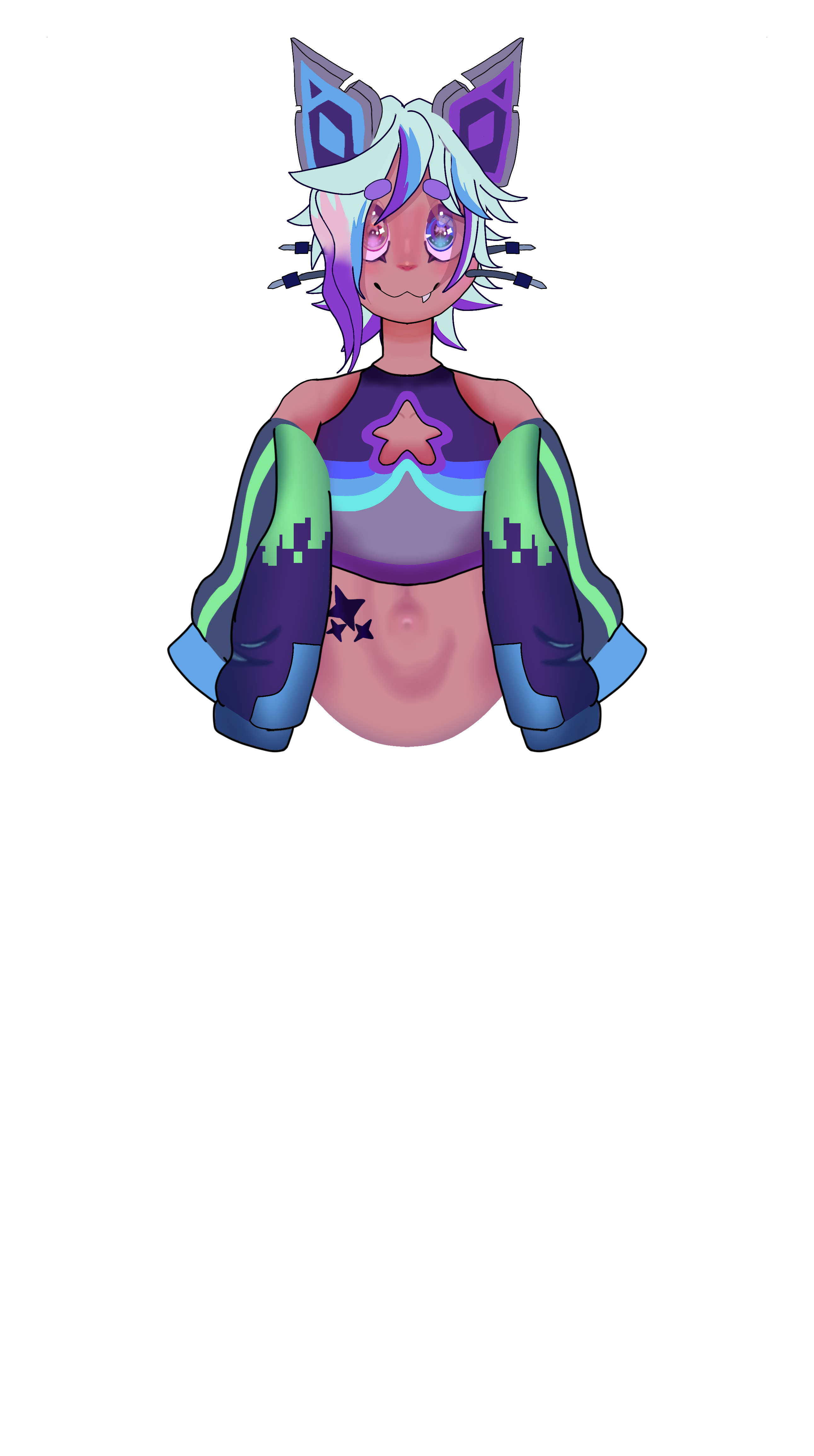 wip of my vtuber model - ibisPaint