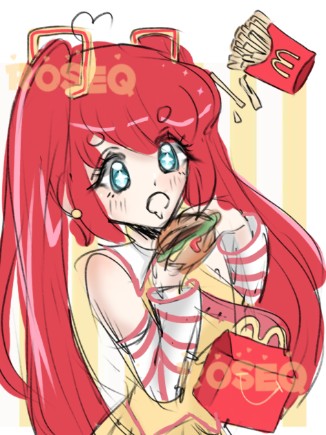 McDonald’s miku - ibisPaint