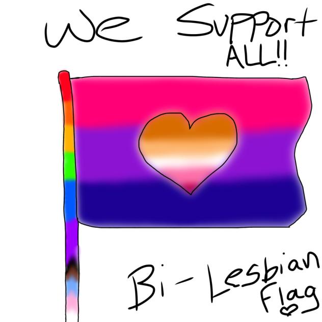 Bi-lesbian flag - ibisPaint