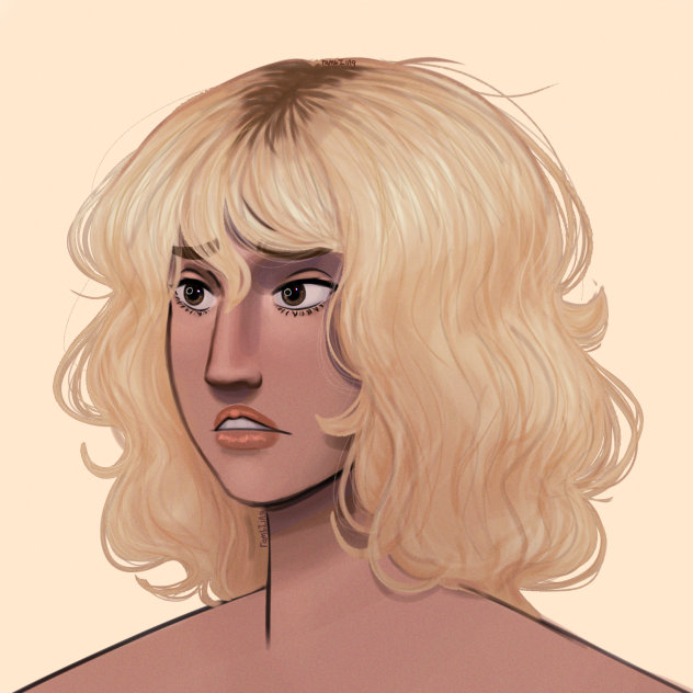 blonde girl - ibisPaint