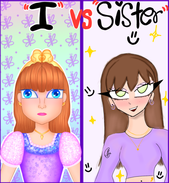 Yo vs mi hermana - ibisPaint