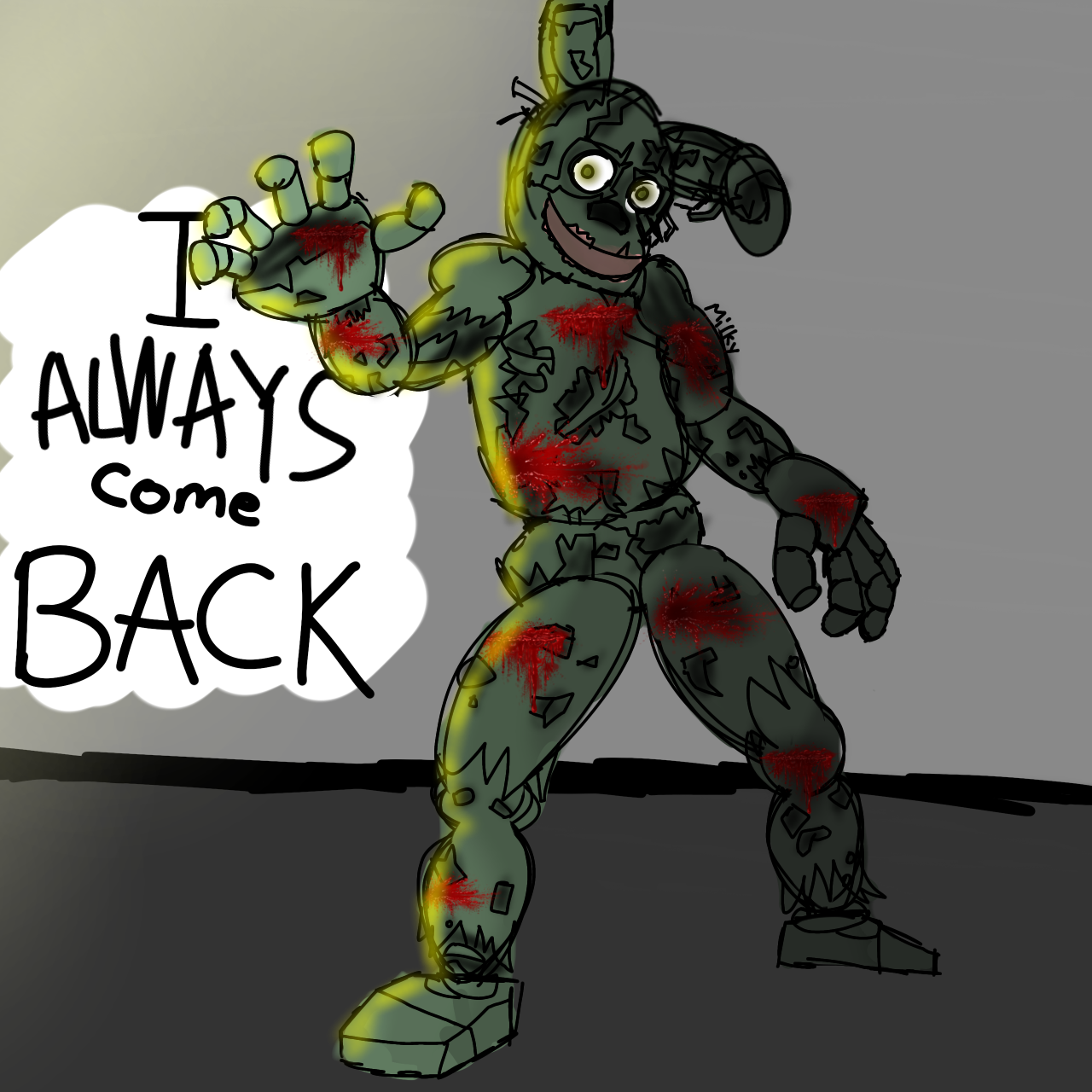 Springtrap drawing - ibisPaint