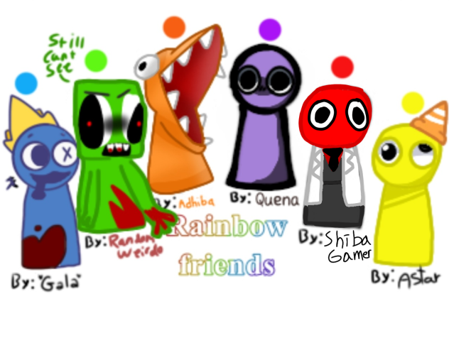 a rainbow friends collab - ibisPaint