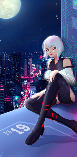 Cyberpunk edgerunners lucy IA fan art - ibisPaint