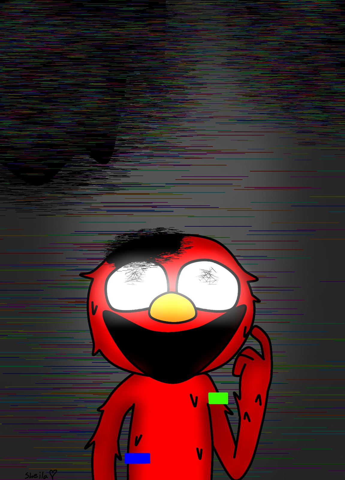 Pibby Elmo - ibisPaint
