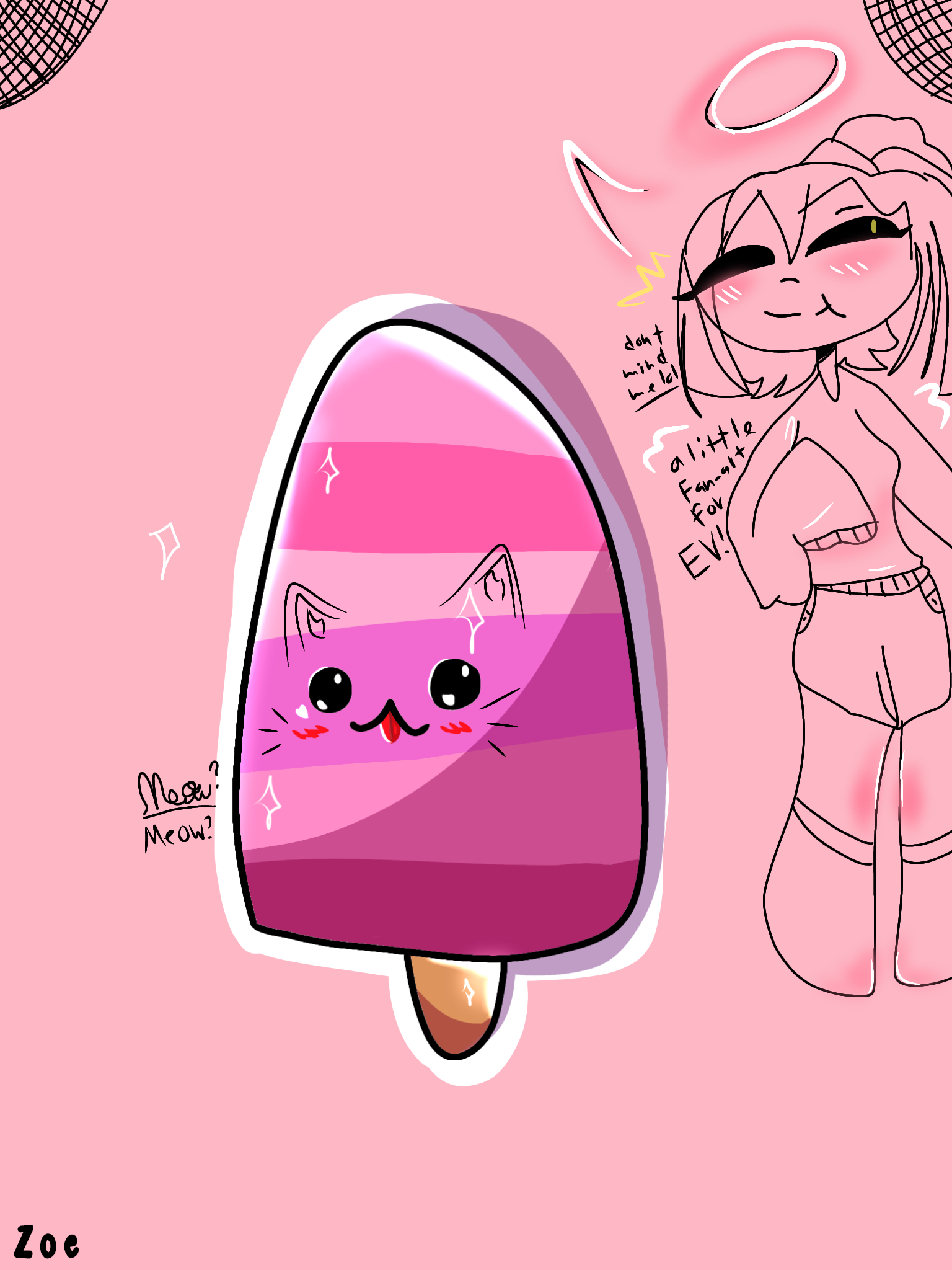 Popsicle cat & Lonely_Ev - ibisPaint